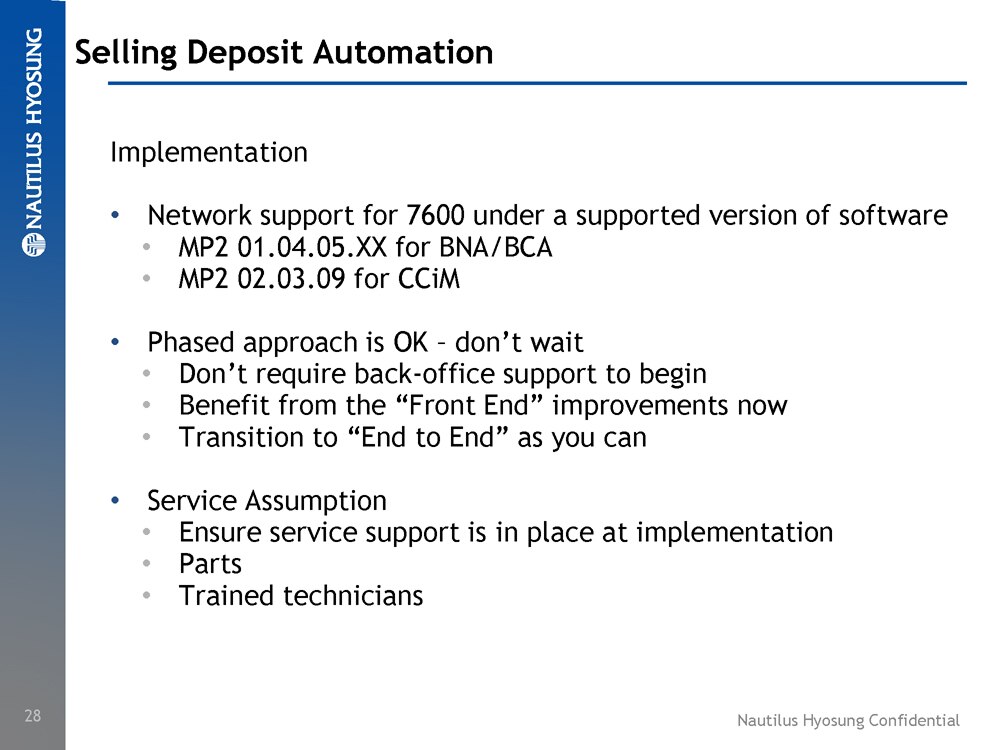 Deposit Automation Overview